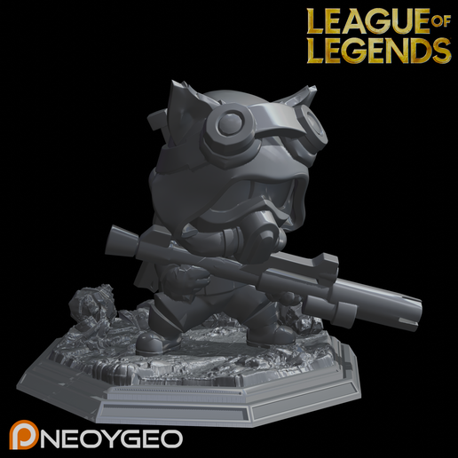 🎲 OMEGA SQUAD TEEMO - LEAGUE OF LEGENDS・ STL File for 3D printing・Cults