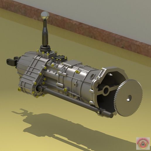 🌆 NISSAN RB26 SKYLINE GT-R - GEARBOX・ STL File for 3D printing・Cults