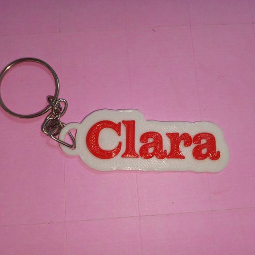 STL file keychain clara 🗝️ ・3D printer model to download・Cults