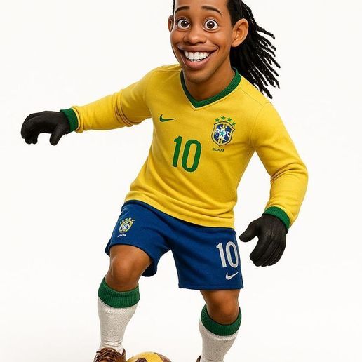 ⚽ Ronaldinho Chibi・ 3D File for 3D printing・Cults