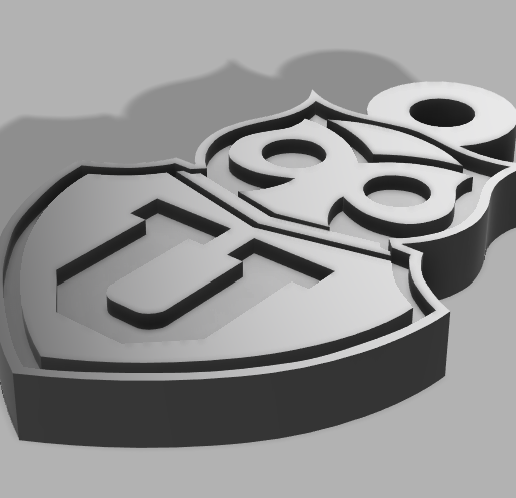 Free STL file Universidad de Chile logo keychain 🇨🇱 ・Design to download ...