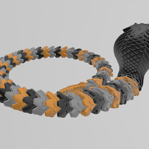 STL file Articulated snake Robotic 🐍 ・3D printable model to download・Cults