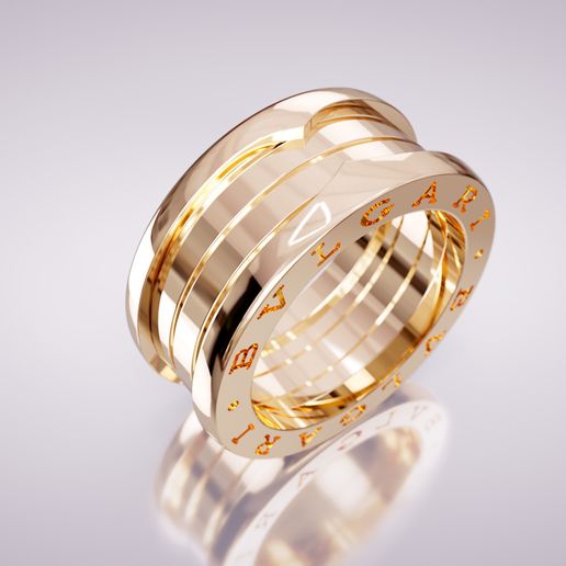 💍 Bvlgari B zero1 Ring 18・ STL File for 3D printing・Cults