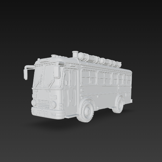 🚌 cyberpunk bus・ STL File for 3D printing・Cults