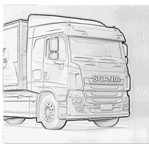 scania coloring pages