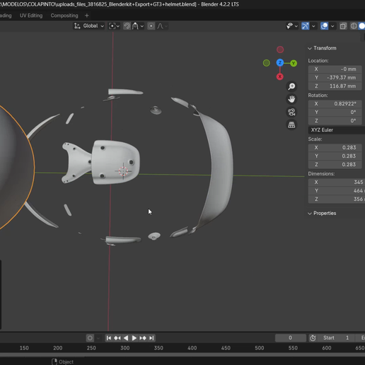 🪖 HELMET F1 FRANCO COLAPINTO・ OBJ File for 3D printing・Cults
