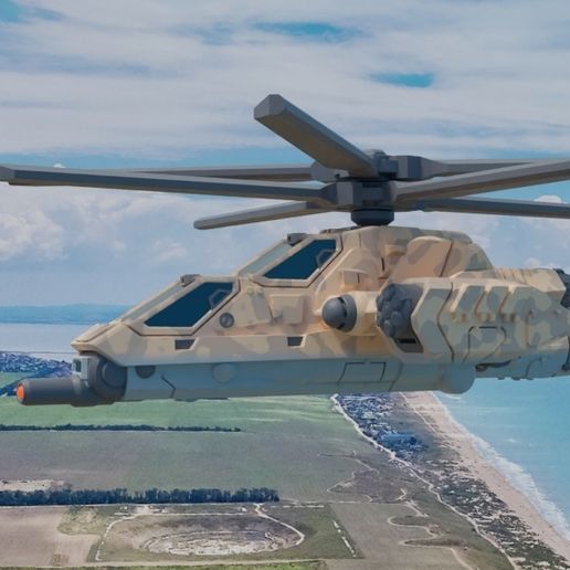 🚁 American Mecha Balac Strike VTOL・ 3D File for ・Cults
