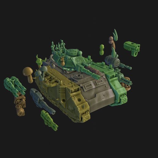 🪖 nurgle tank | death guard predator | by deltorvik・Fichier 3D pour ...