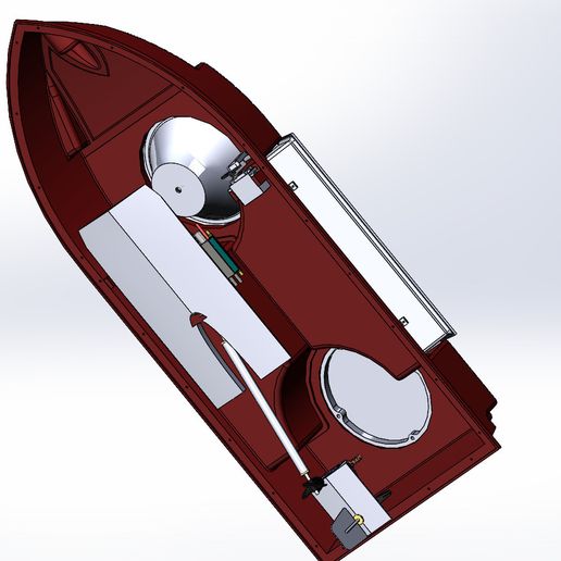 🎏 Carp boat, Bait Boat.・ STL File for 3D printing・Cults
