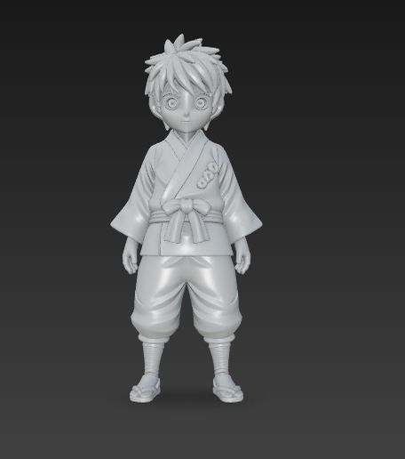 🗡️ Mystic Samurai Apprentice – Traditional Outfit Anime Character 3D ...