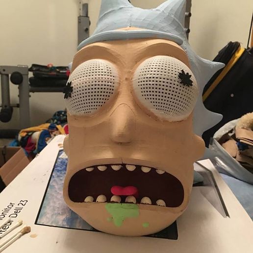 Fichier STL gratuit Rick Sanchez Mask MS Mini version 👾 ・Design pour ...
