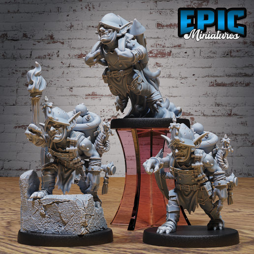 3D file Goblin Miner Set ‧ DnD Miniature ‧ Tabletop Miniatures ‧ Gaming ...