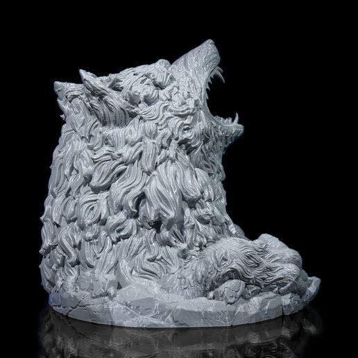 🐺 Wolf Bite Dice Tower・ 3D File for 3D printing・Cults