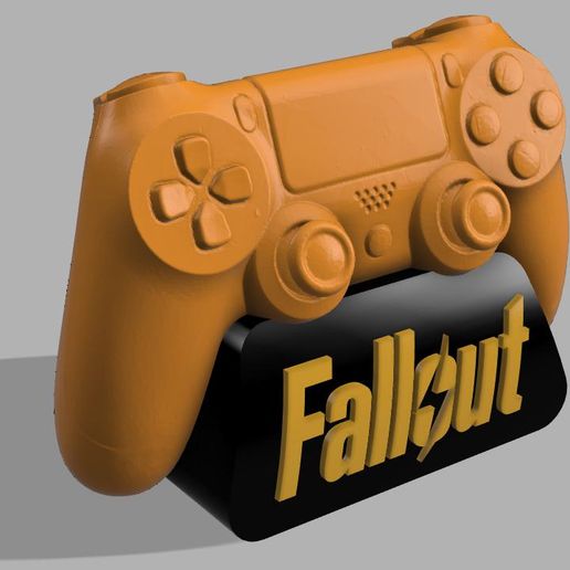 3D file PS4 FALLOUT STAND 🎮 ・Model to download and 3D print・Cults