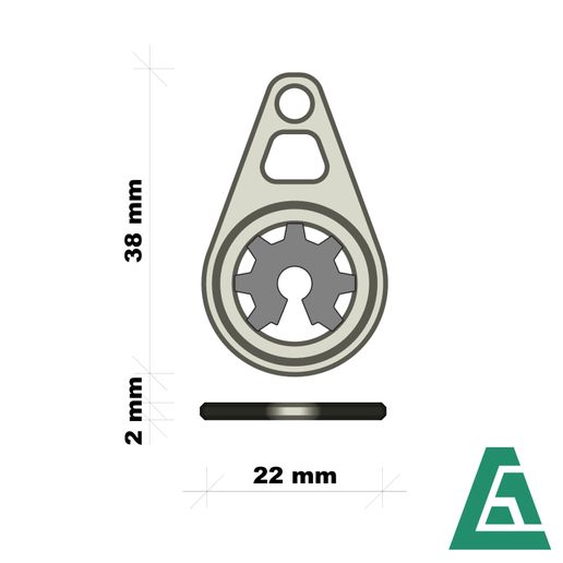 🛒 AC Shopping cart Token - SPINNING LOGO/OPEN SOURCE - GOLF BALL MARKER ...