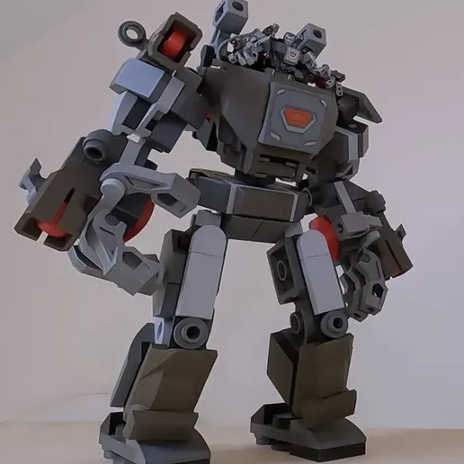 🧸 Giant War Machine Mech for your Lego Mech! 4X Scale・ 3D File for 3D ...