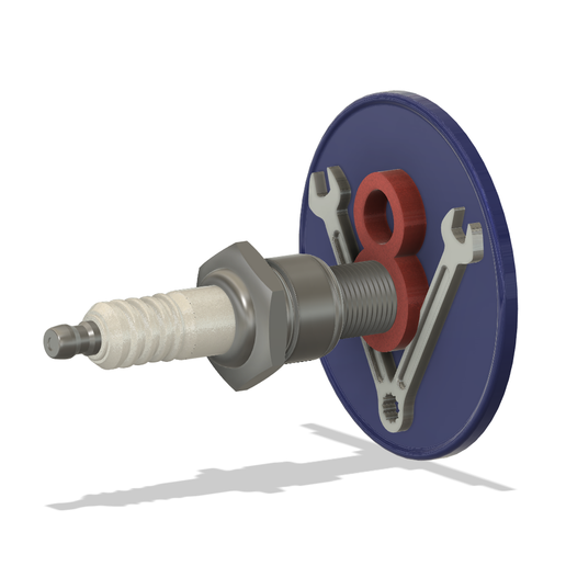 🔌 V8 Spark Plug (Multipiece PLUG)・Free STL File for 3D printing・Cults