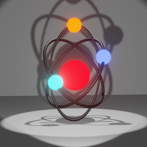 ⚛️ Atom・ STL File for 3D printing・Cults