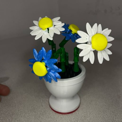 💐 Build a Daisy Flower - LEGO Inspired・3D Print with the Ender 3 v2 3D ...