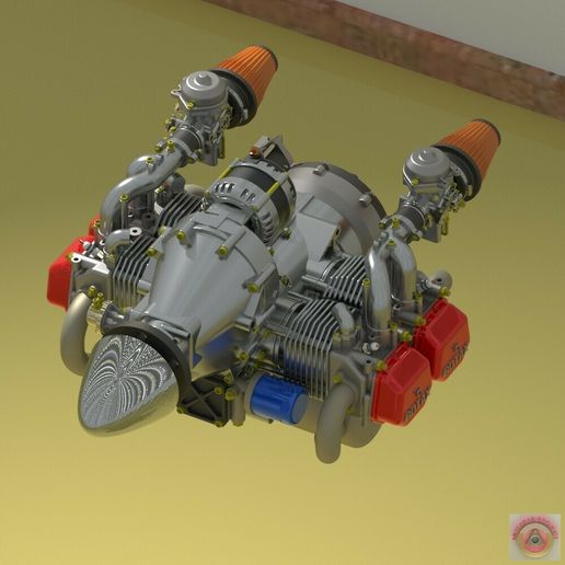 🛩️ ROTAX 912 ULS - AIRPLANE ENGINE・ STL File for 3D printing・Cults