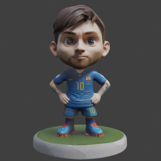 3MF file Chibi Lionel Messi 3D Model – Iconic Pose, Soccer, 3D Printing ...