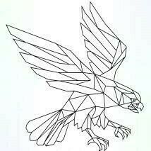 geometric eagle design