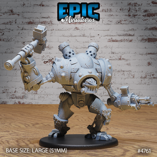 🔨 Battle Automaton Hammer ‧ DnD Miniature ‧ Tabletop Miniatures ...