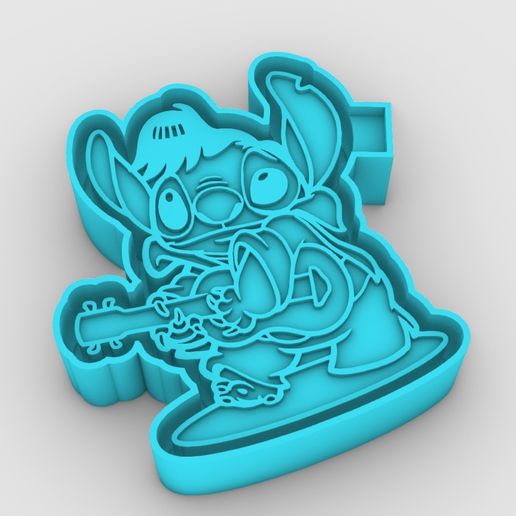 🪔 stitch rocker - elvis presley - freshie mold - STL for silicone mold ...