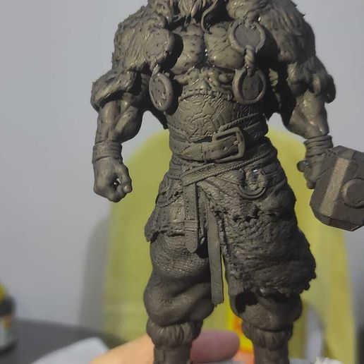 🪓 Barbarian Thor 3D Print・ STL File for ・Cults