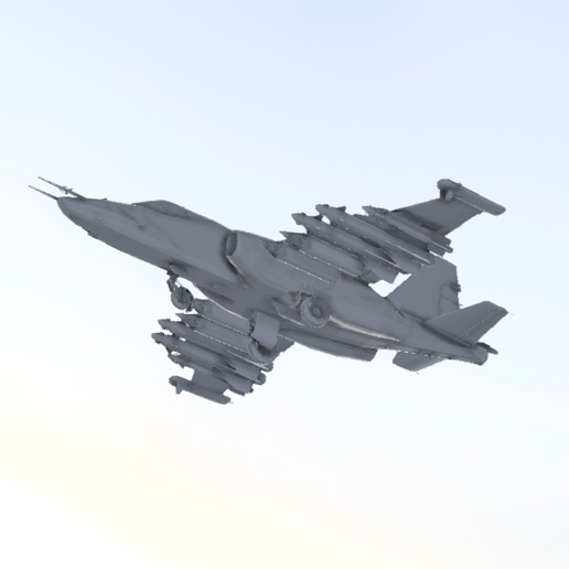 🪰 Sukhoi Su-25 Frogfoot・ 3D File for 3D printing・Cults