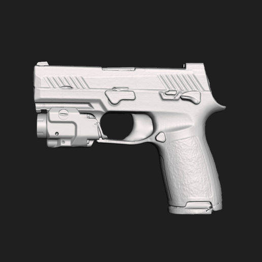 STL file Sig Sauer P320 M18 Streamlight TLR8 AG Real Size Scan 3D Gun ...