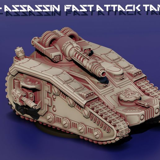 🪖 LIC SMP - Assassin Tank・ 3D File for ・Cults