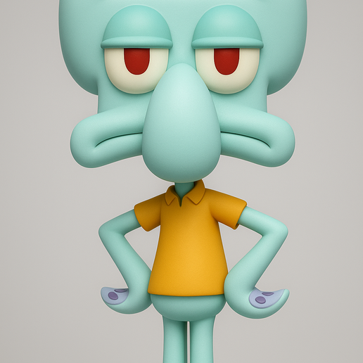 🌊 Tentáculos de Calamardo - Bob Esponja・Archivo STL para Impresión 3D・Cults