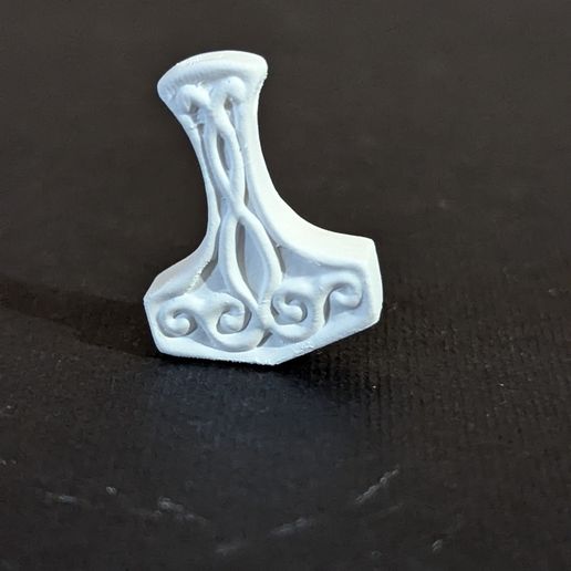 🗿 Mjolnir Pendant・Free STL File for 3D printing・Cults