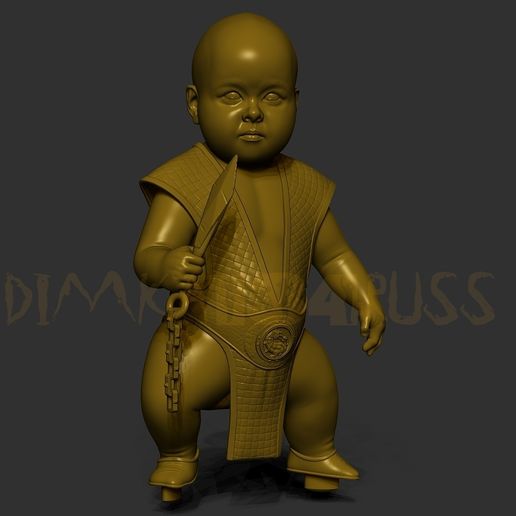 🦂 scorpion babality・ STL File for 3D printing・Cults