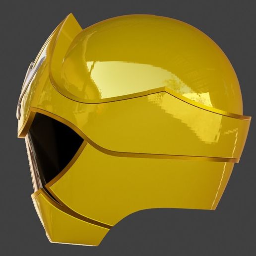 🪖 Kaizoku Sentai Gokaiger Yellow Helmet 3D print model・ 3D File for 3D ...