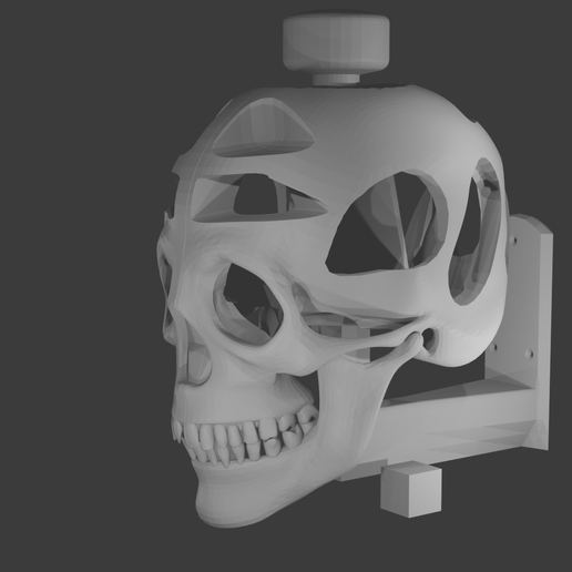 STL file Skull Helmet Holder 💀 ・3D print model to download・Cults