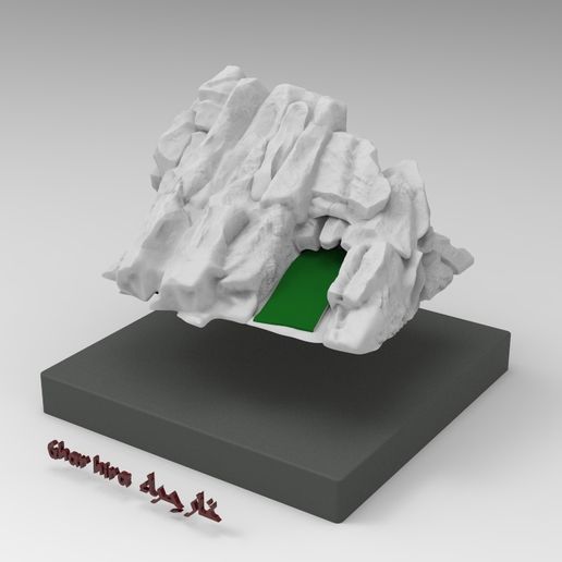⛰️ 3D Design of Hira Cave - غار حراء・ STL File for 3D printing and CNC machining - Laser cutting ...