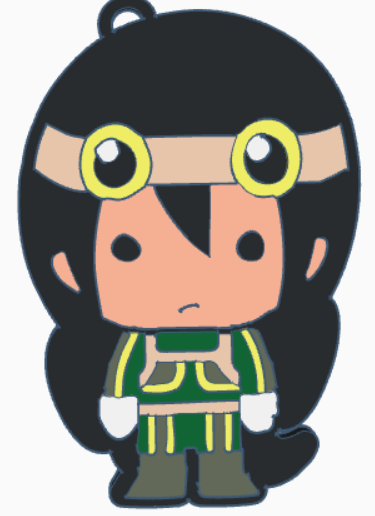 STL file TSUYU -MHA - KEY CHAIN 🔑 ・Template to download and 3D print・Cults