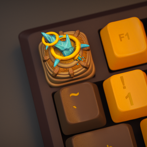 👾 Aetheryte Artisan Keycap・ 3D File for 3D printing・Cults