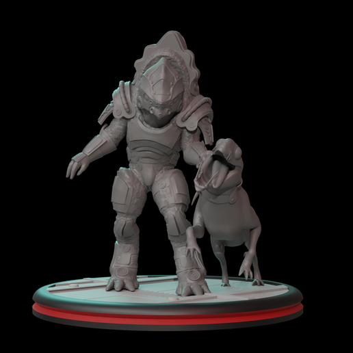 👽 Krogan Warrior & Varren Companion – Fan-Made・Free 3D File for 3D ...