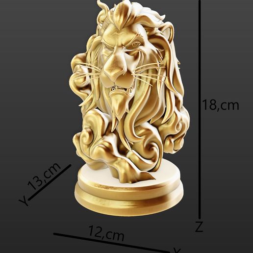 👤 Scar Bust - Lion King / Disney・ STL File for 3D printing・Cults