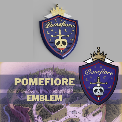 🎮 Pomefiore Emblem・ STL File for ・Cults