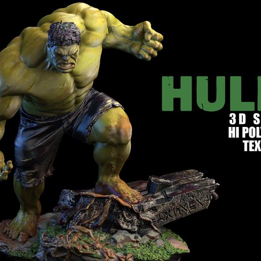🎬 HULK 3D・ STL File for 3D printing・Cults