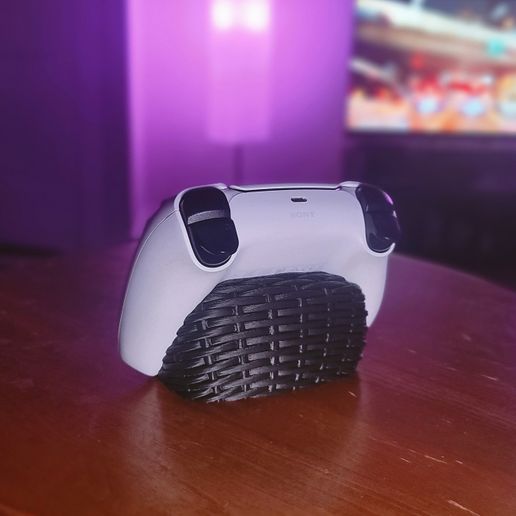 🎮 PS5 CONTROLLER HOLDER || THICK BODY || BASKETWEAVE 2 PATTERN・Free STL ...
