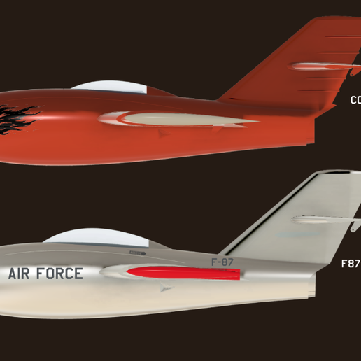 🌩️ F87 Astral Thunder - RC Jet 30/40/50mm EDF・ 3D File for 3D printing ...