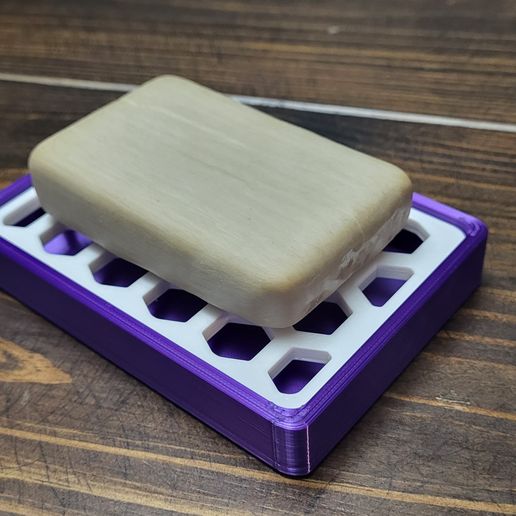 🧼 Soap Bar Dish- 2 Piece・Free STL File for ・Cults