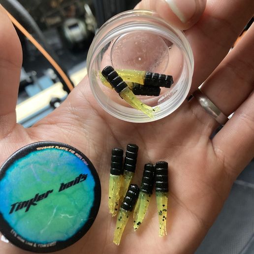 🎣 Crappie Critters X12 Mold W Tales・ STL File for 3D printing・Cults