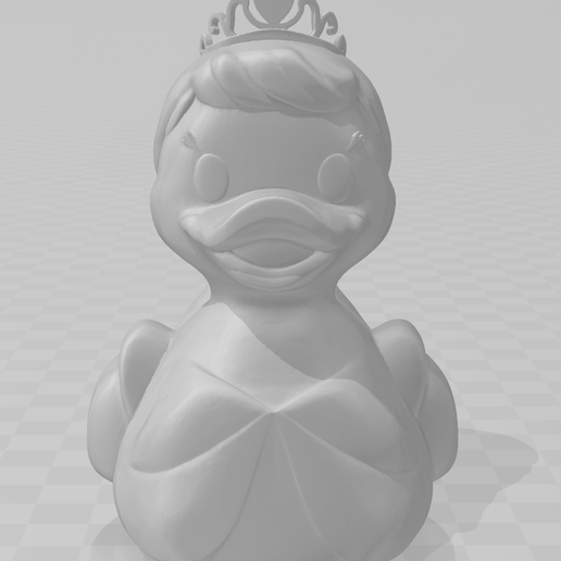 👸 Cinderella Princess Rubber Duck・ STL File for 3D printing・Cults