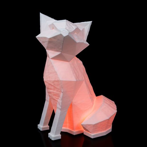 arquivo STL Low Poly Fox Table Lamp 🦊 (3MF)・design para impressora 3D ...